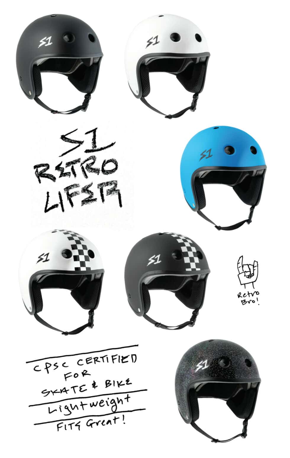 S1 Retro Lifer Helmets – S1 Helmets Australia